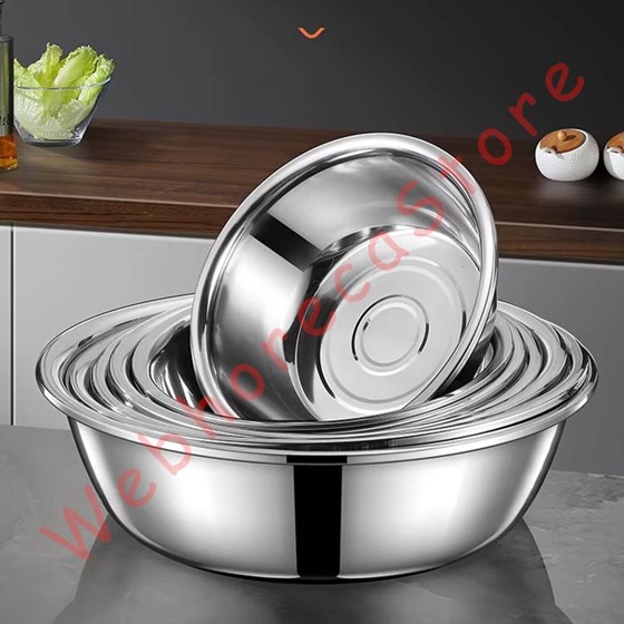 Large Deep Mixing Bowl Kitchen Basin / Baskom Jumbo Stainless ...